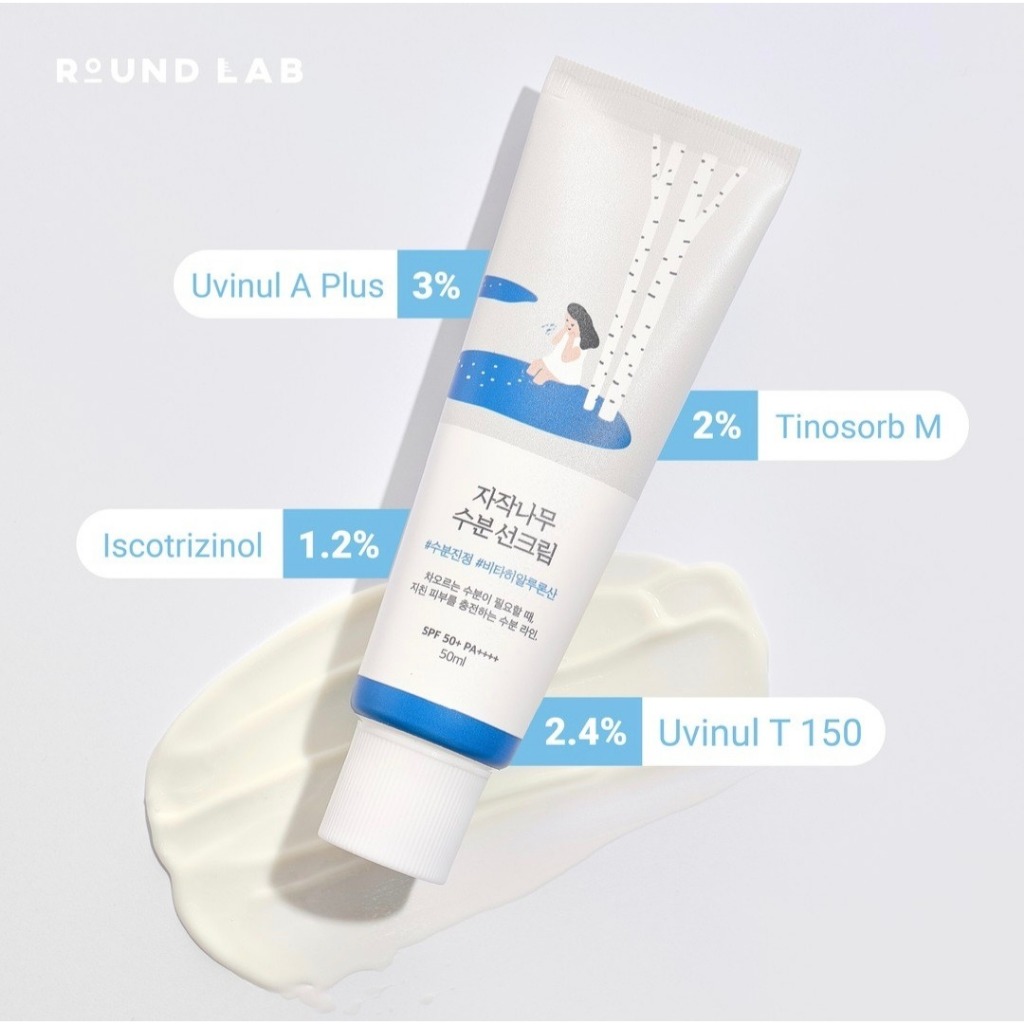 Round Lab Birch Juice Moisturizing Sun Cream SPF 50+ 50ml | Shopee Malaysia