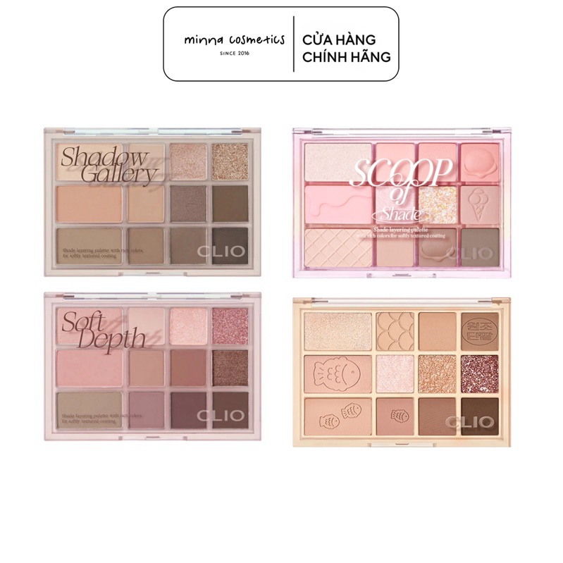 [Clio] Clio Shade Contour Eyeshadow Palette & Shadow Pallette | Shopee ...