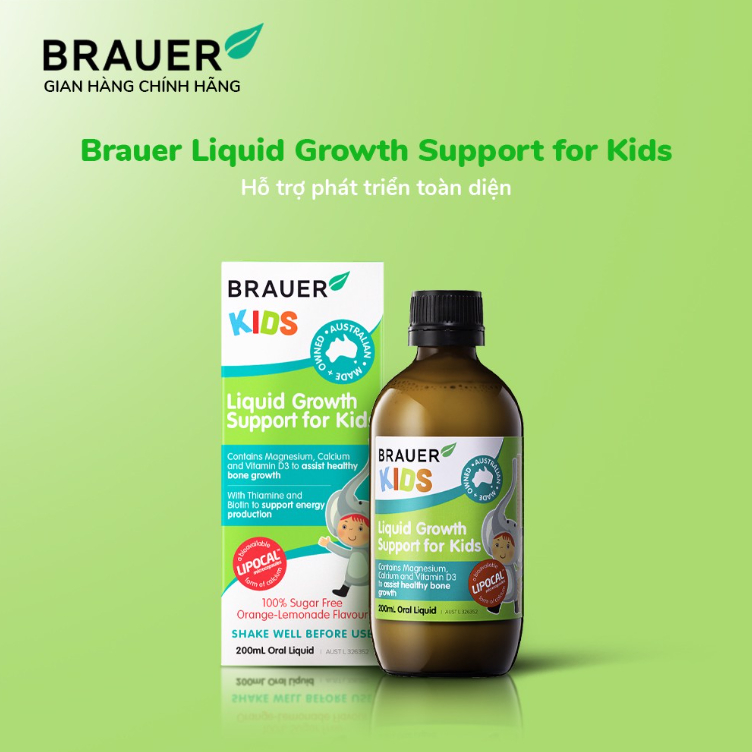 Brauer Kids liquid growth support for Kids Syrup Supports Children'S ...