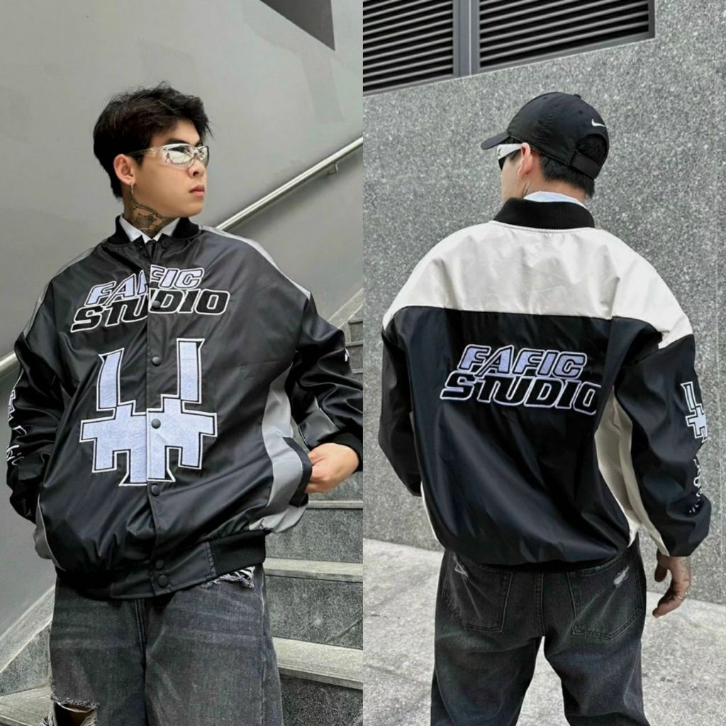 (Real Photo/available) - Jacket bomber FAFIC STUDO boxy form for men ...