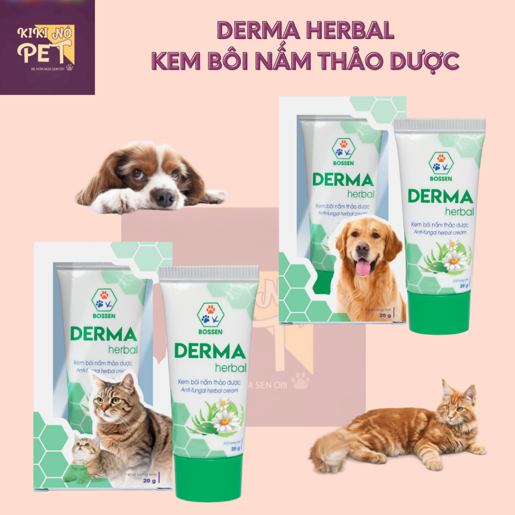 Derma Herbal Herbal Topical Cream to Help Reduce Skin Fungus on Dogs ...