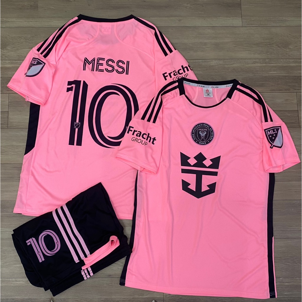 Miami pink home kit 2024/25(DK) with MESSI number 10 printed | Shopee ...