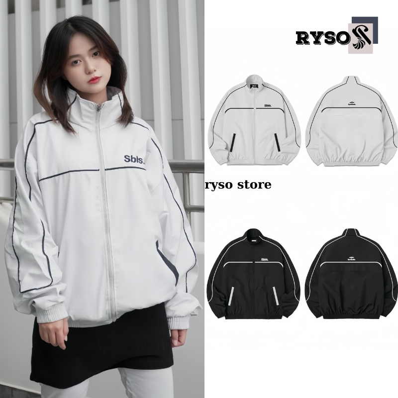 Ryso 2-layer loose Basic Form parachute jacket with multiple patterns ...