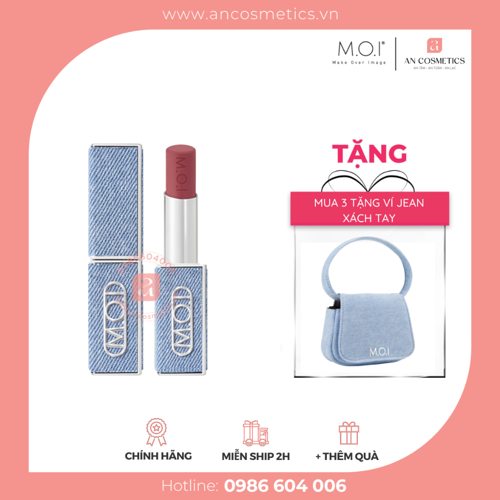 (Buy Set 3 Get Portable Jean Wallet) 6 Color Premium Lipstick The New ...