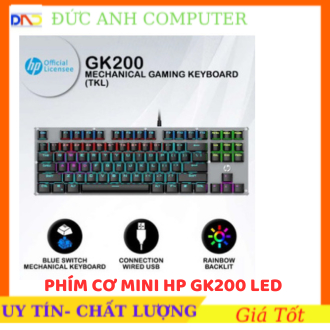Hp GK200 /GK200S Blue Switch Mechanical Keyboard Type 87 Rainbow Led ...