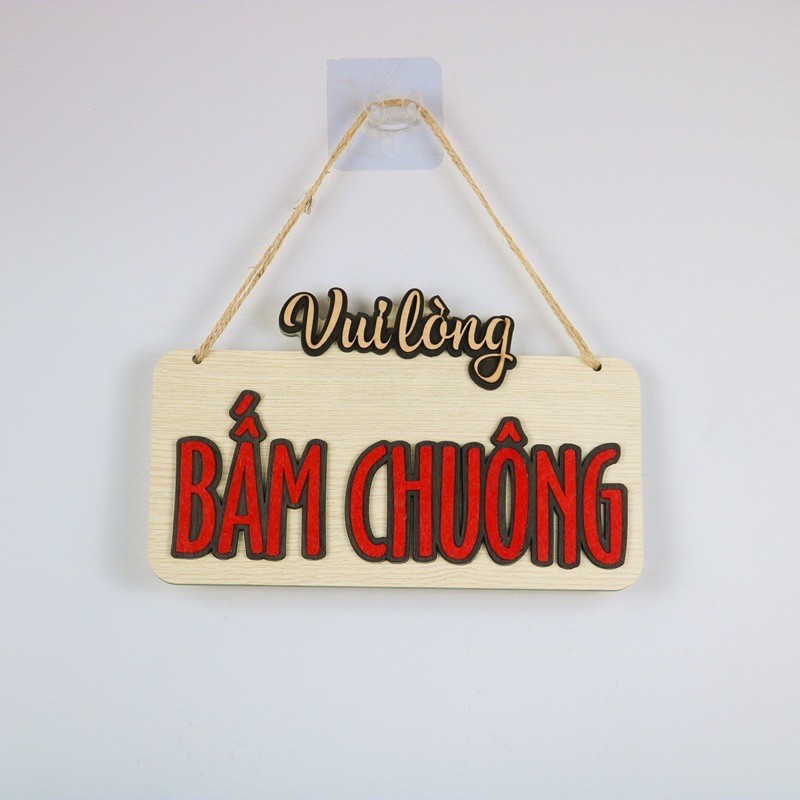 Wooden door hanging sign Please ring the bell to hang in the office ...