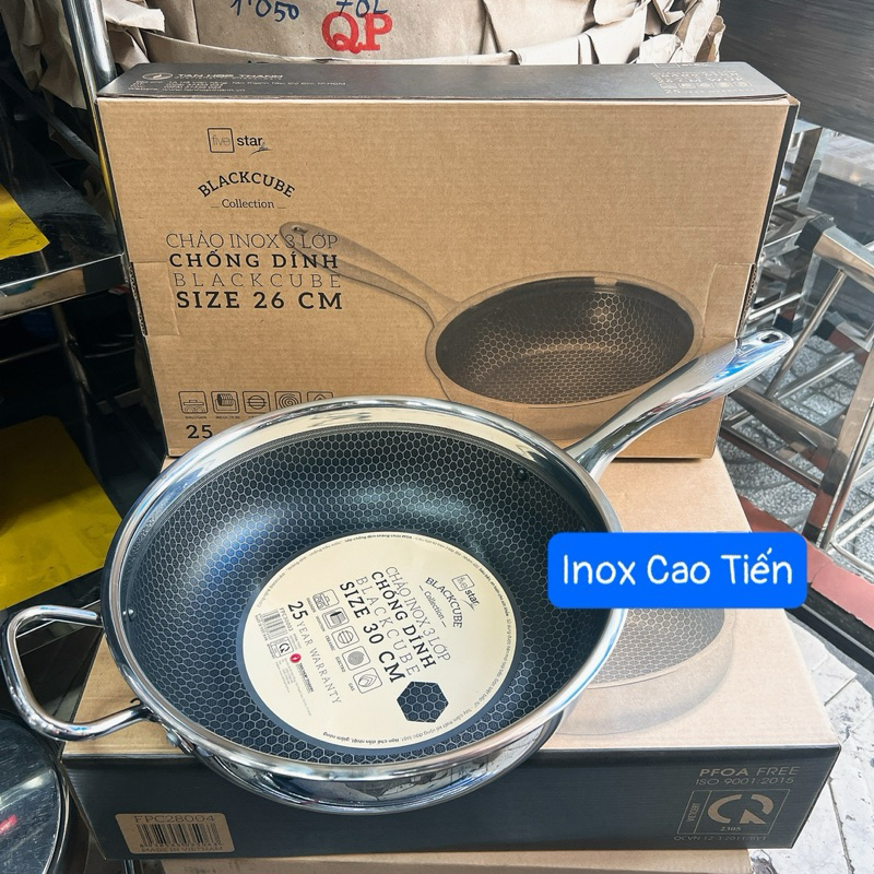 304 non-stick stainless steel pan - deep honeycomb, LARGE size 30&32cm | Shopee Malaysia