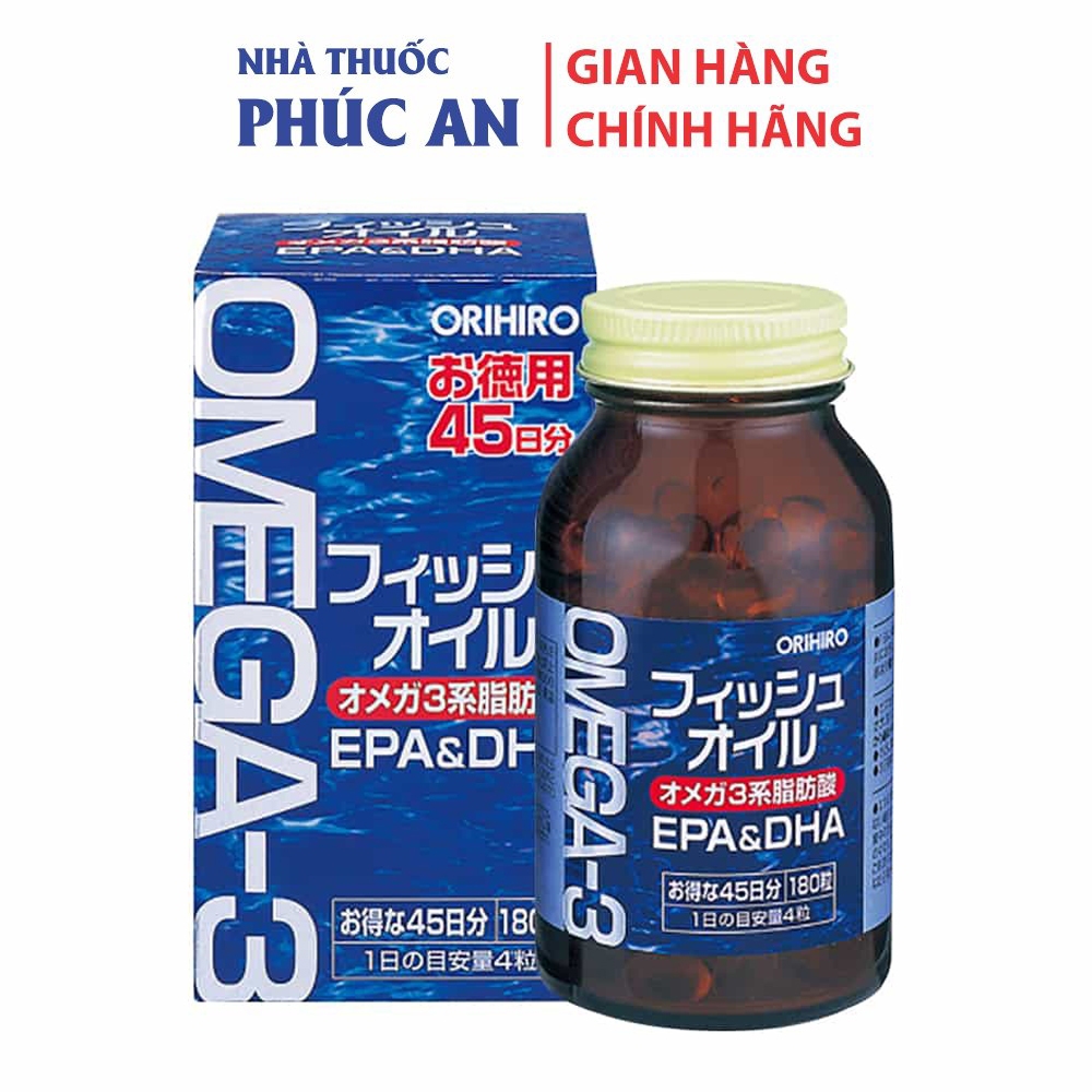 Orihiro Japanese Omega 3 fish oil oral tablet 180 capsules | Shopee ...