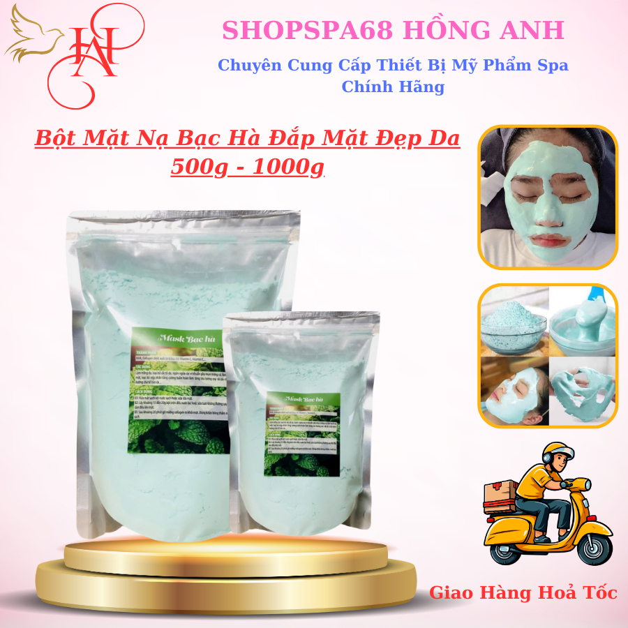 Mint Mask Powder - Face Mask for Beautiful Skin - Mint Collagen Mask ...
