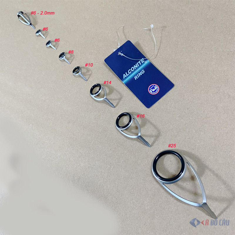 Fuji Alconite lure rod ring set 8 pieces Pu 6 - 2mm | Shopee Malaysia