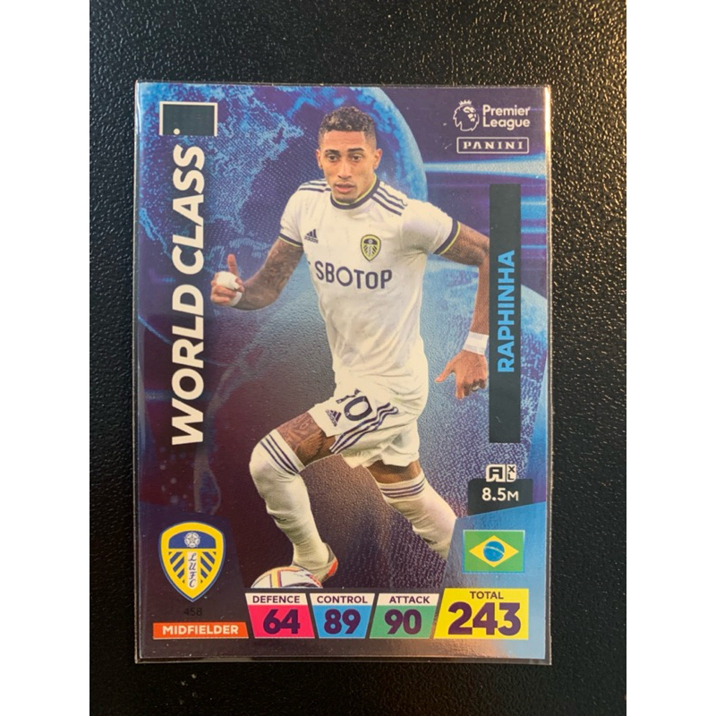 I117 Raphinha Leeds United Panini World Class AXL 2023 Football Card ...
