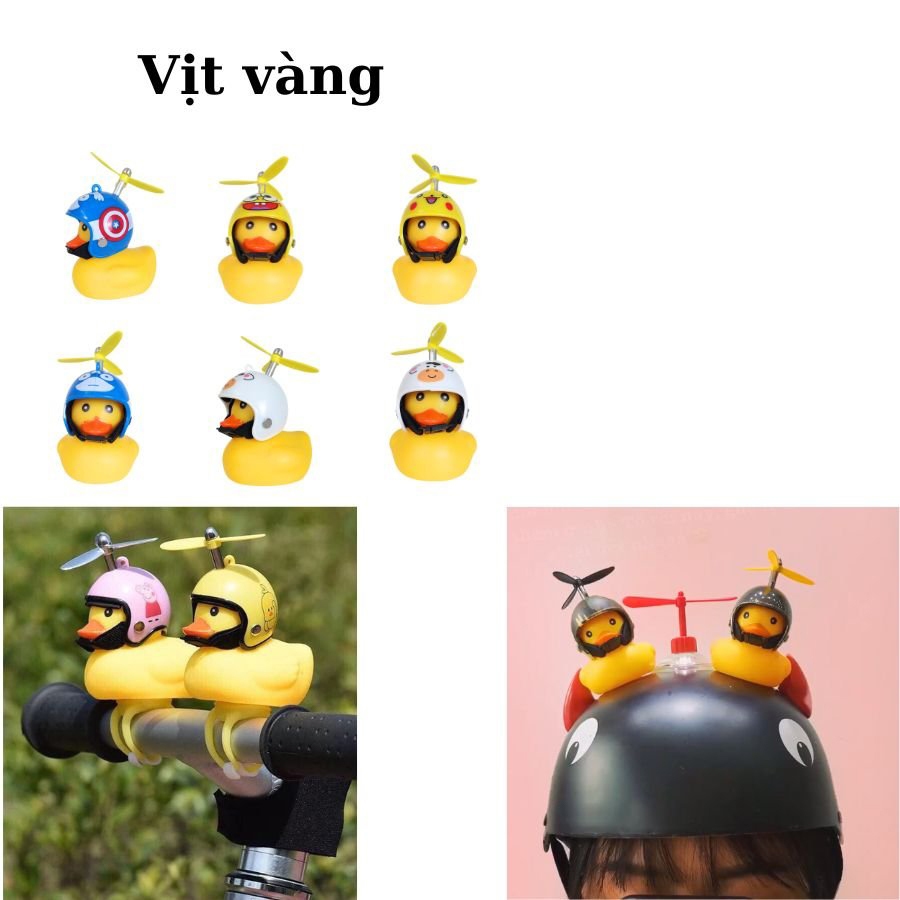 Yellow Duck, Doraemon Mounted Motorbike, Bicycle Wearing A Helmet ...