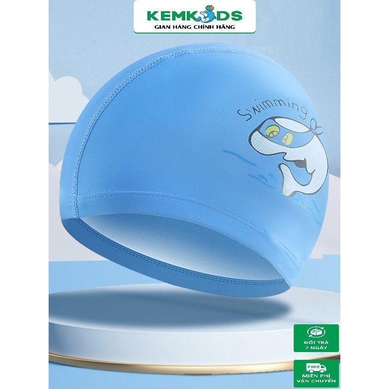 Ice Cream Kids Swimming Cap With Crab Pattern For Boys And Girls ...