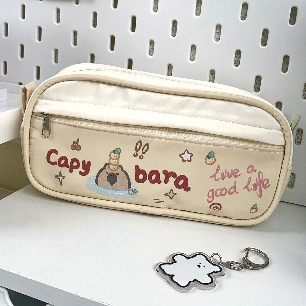 Capybara from large pen bag with many compartments, extremely sturdy ...