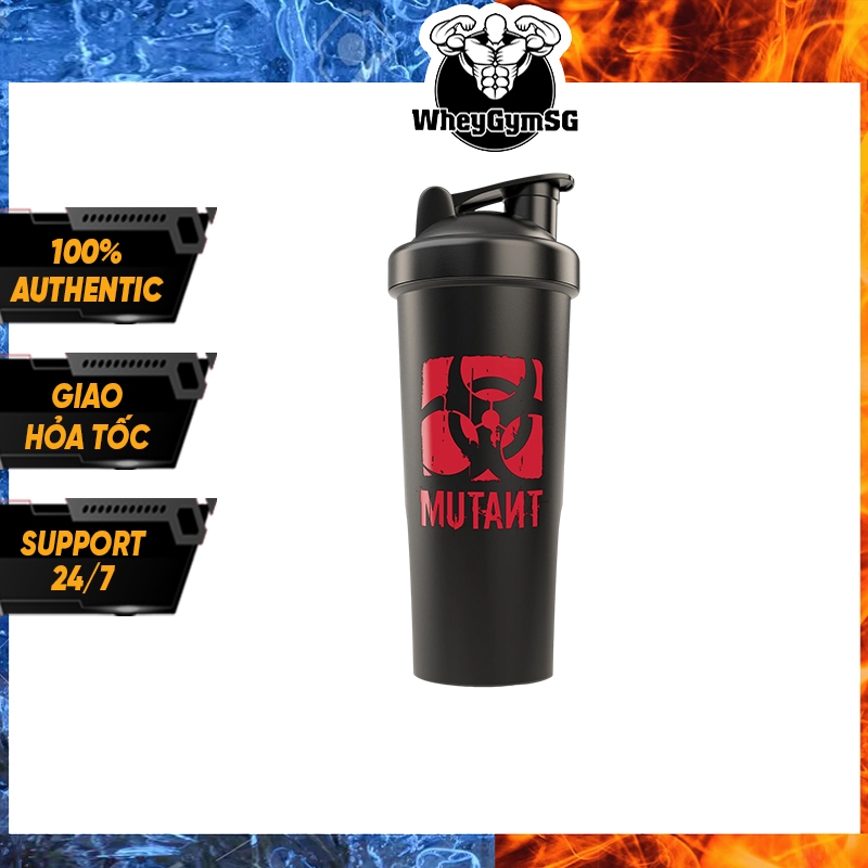 Gym Water Bottle SHAKER MUTANT milk SHAKER 1 compartment 1L - Canada ...