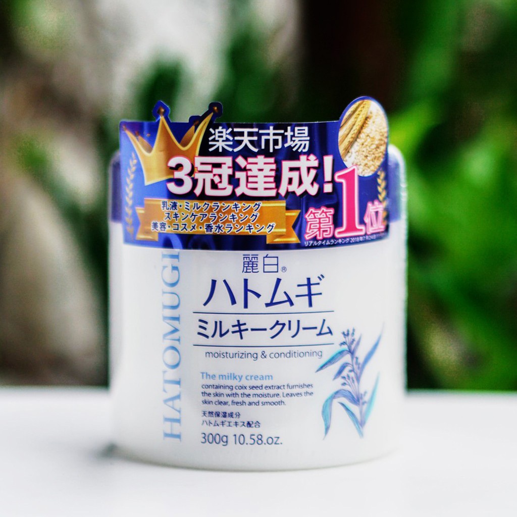 Hatomugi Moisturizing & Conditioning The Milky Cream 300g | Shopee Malaysia