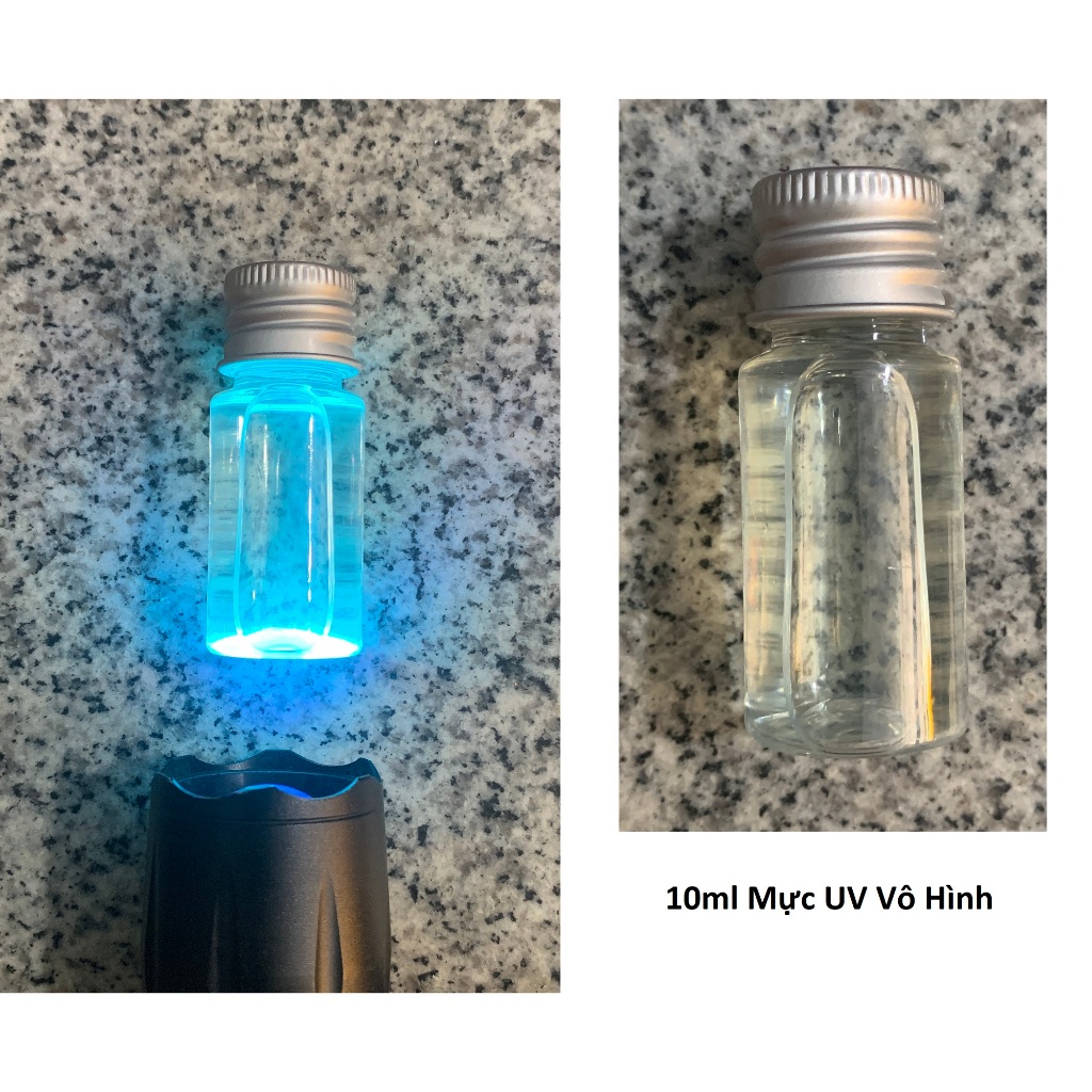 Water-based invisible/invisible UV ink used to stamp, refill fountain ...