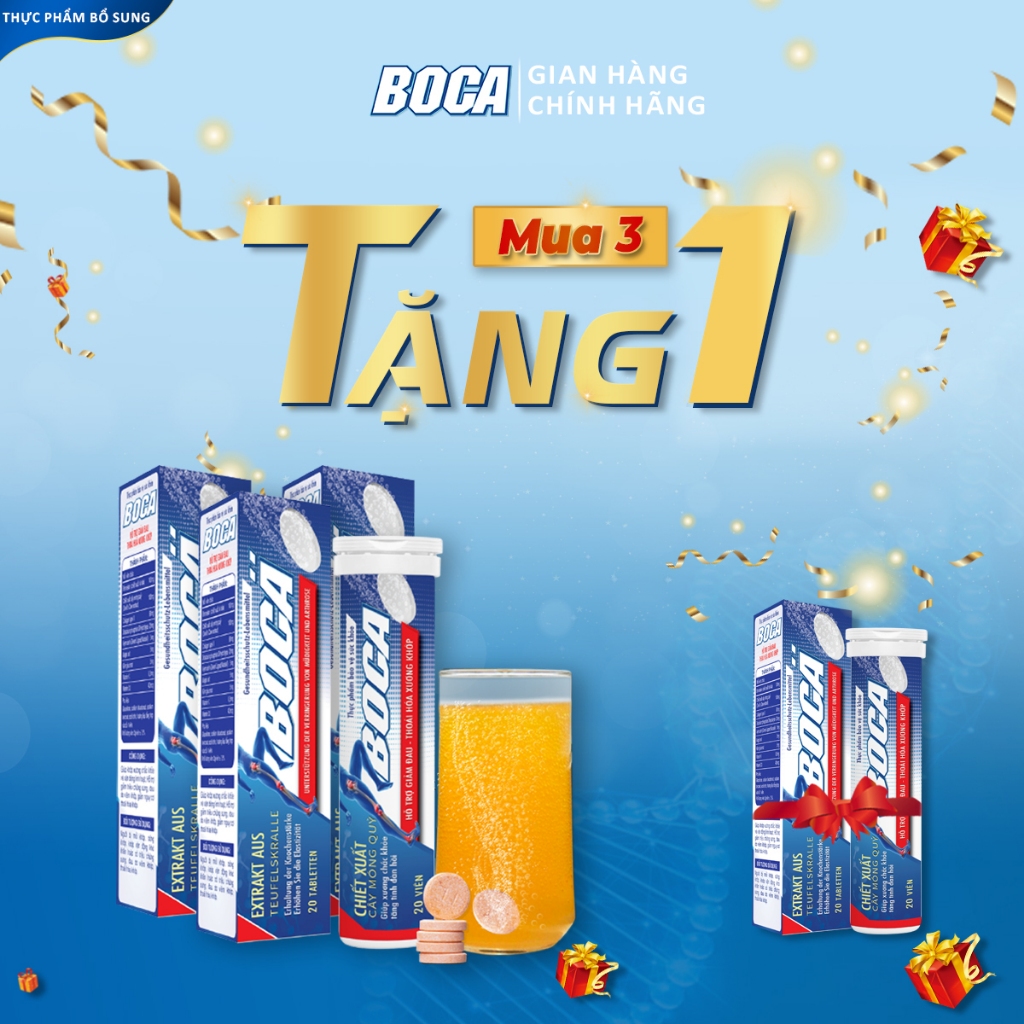 (Buy 3 Box Get 1 Free 1 Box) BOCA Effervescent Tablets To Support Pain ...