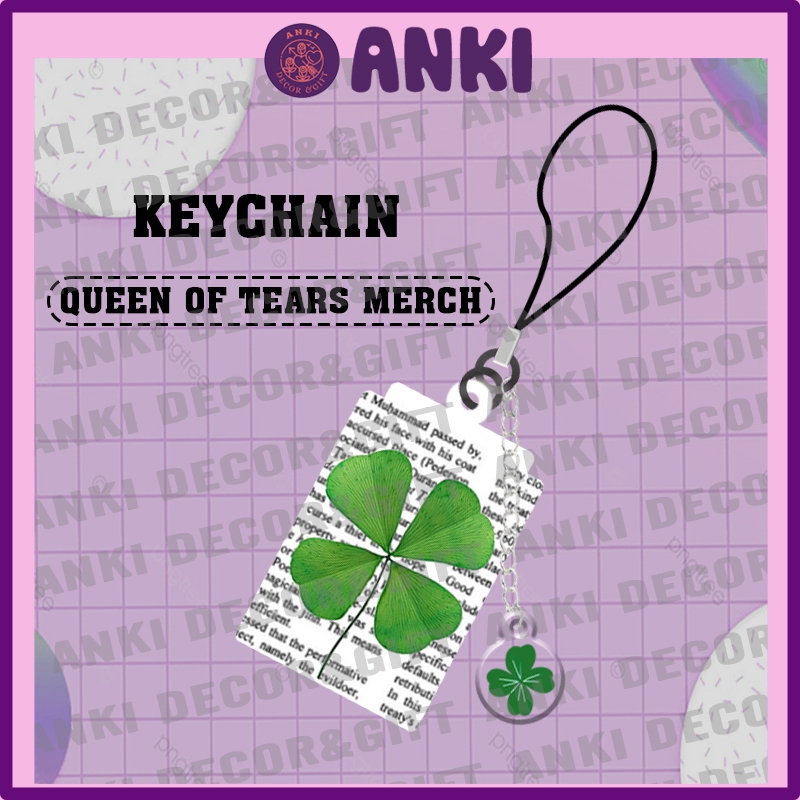QUEEN OF TEARS MERCH keychain, mica keychain, keychain printed with 4 ...