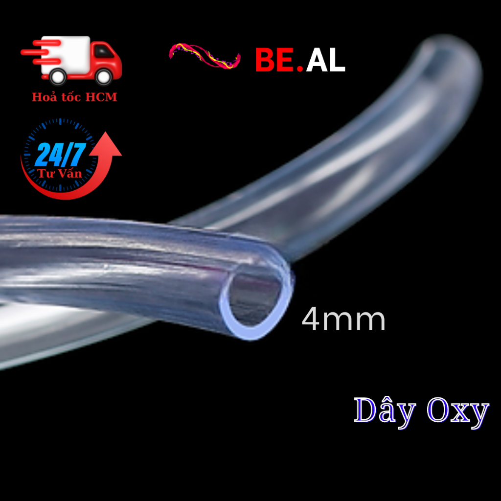 OXY Flexible 4mm oxygen wire fits most types of oxygen valves, oxygen connectors, artemia ...