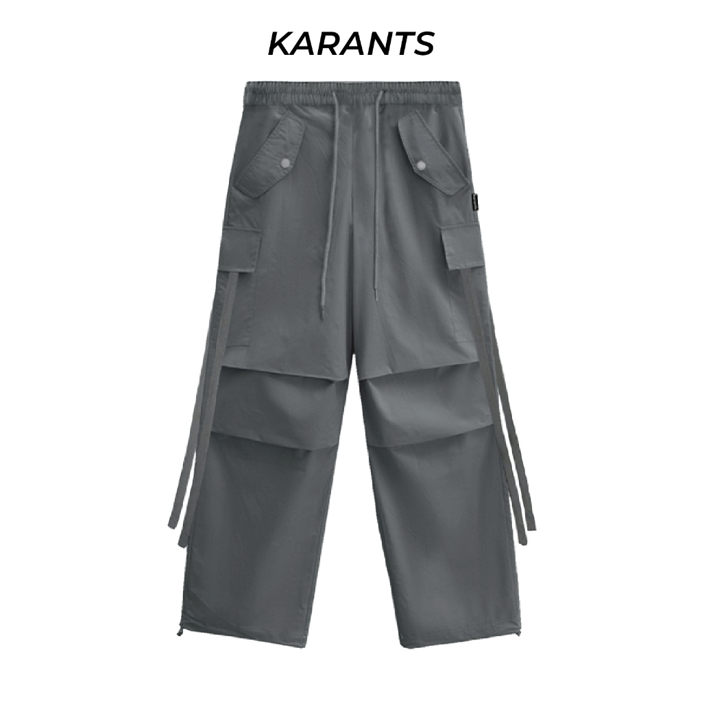 Y2k Karants Local Brand Wide Leg Hot Trend Parachute Pants - KQ33 ...