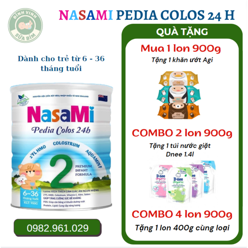 [BUY 4 GET 1 FREE] NasaMi Pedia Colos Milk 24h - 900g | Shopee Malaysia