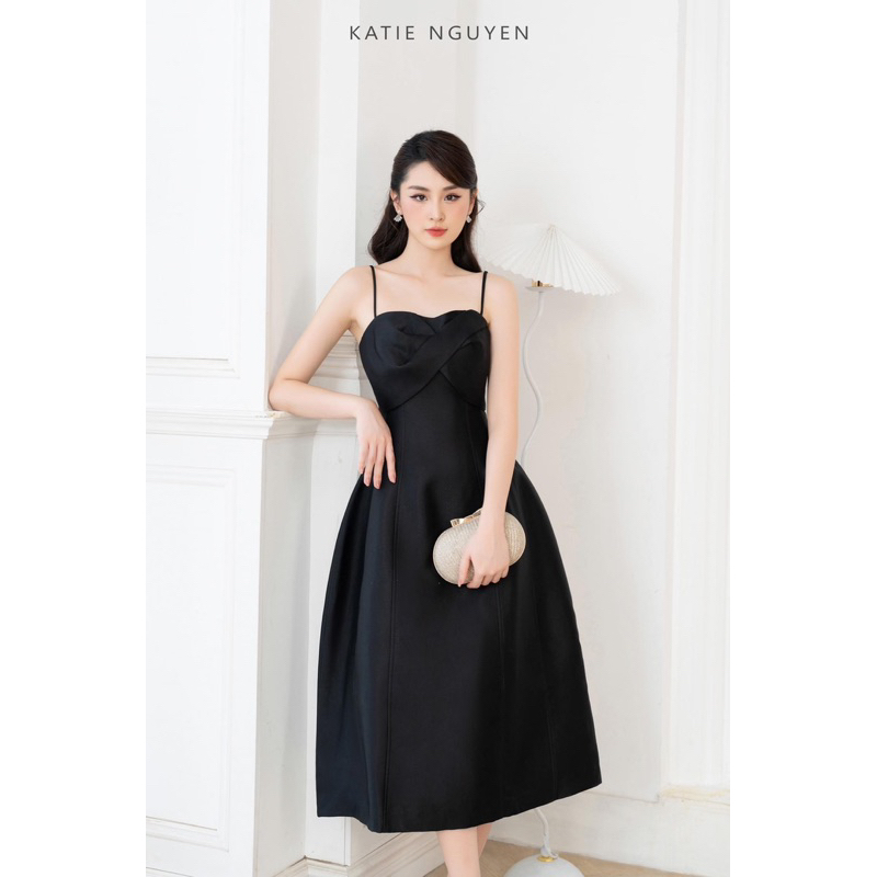 Gabril Midi Dress with twisted bust | Shopee Malaysia