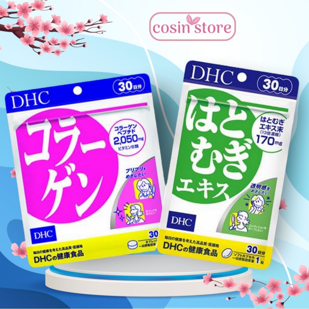 Adlay DHC Collagen and skin brightening pill Combo 30 days for anti ...