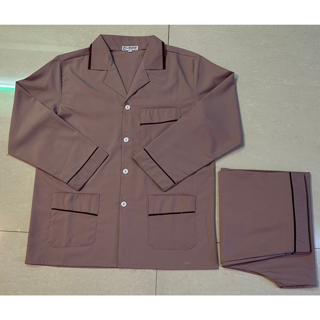 Pajamas, pajamas for middle-aged men, long-sleeved multi-colored old ...
