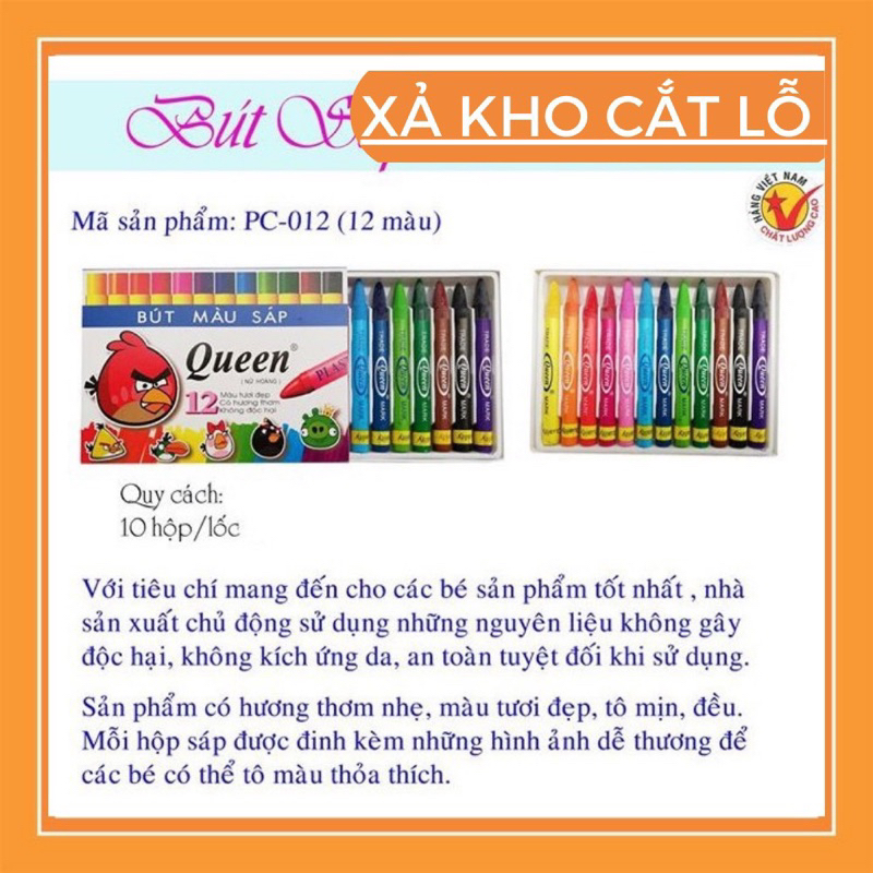 Queen PC-012 Crayons Box (12 colors) | Shopee Malaysia