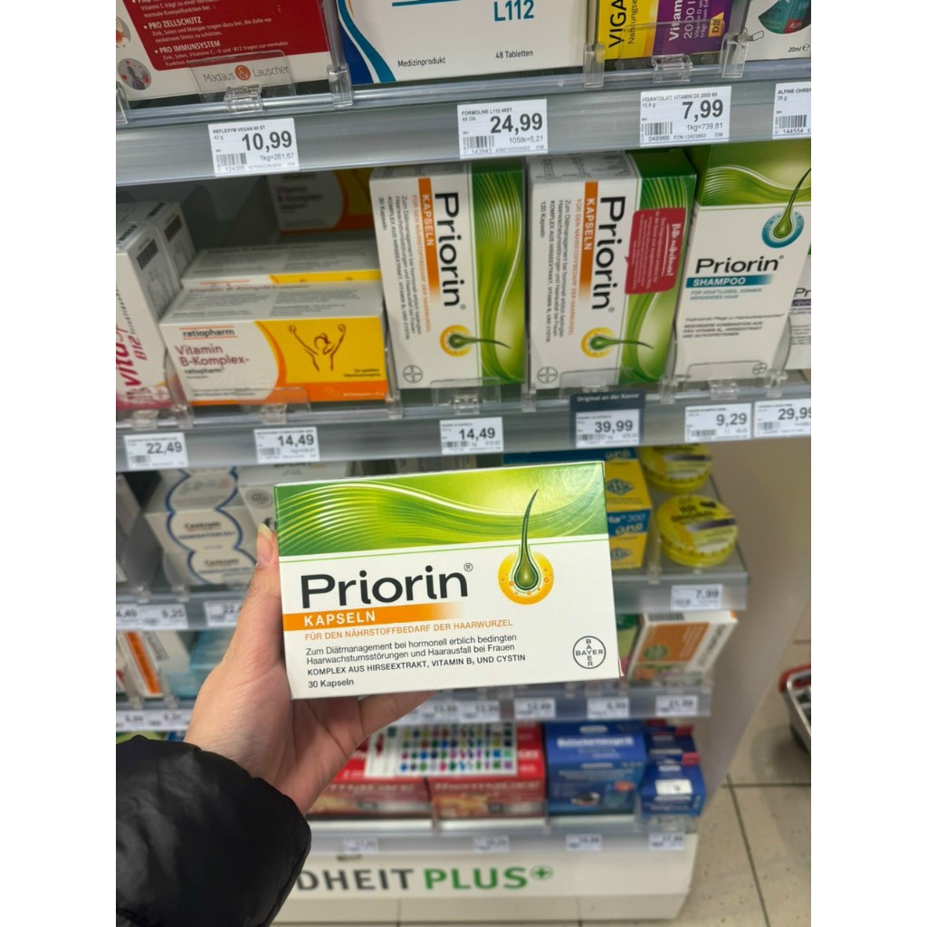 German Priorin hair support oral tablet, Box of 30 capsules {Domestic ...