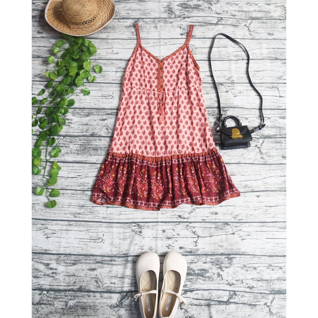 Brocade Female Two-Wire Skirt With Bow Tie | Shopee Malaysia