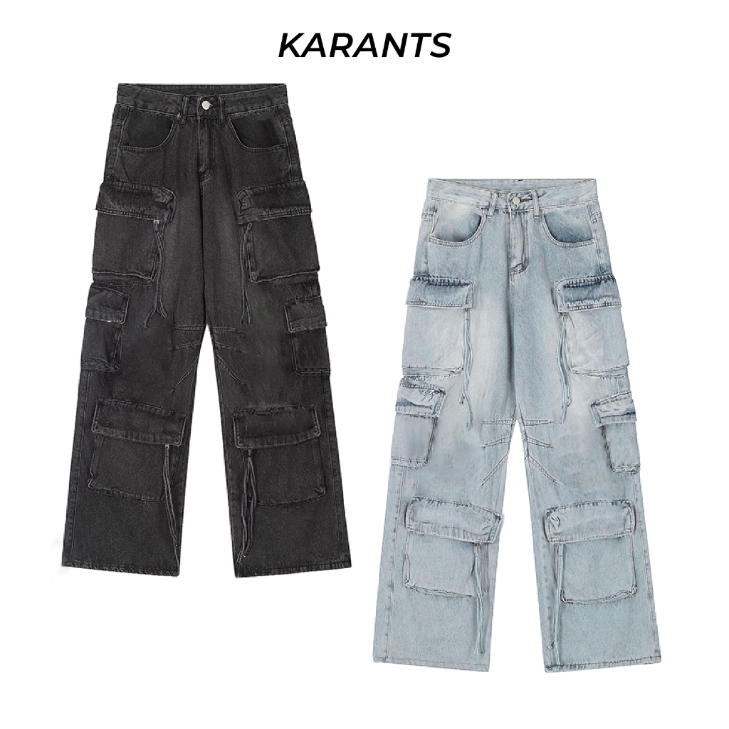 Y2k Karants Local Brand Wide Tube Jeans Hot Trend - KQ20 | Shopee Malaysia