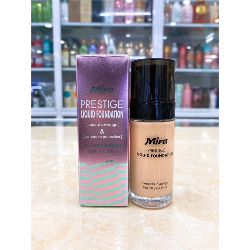 Company Genuine Mira Liquid Foundation SPF30++ Sunscreen 35ml | Shopee Malaysia