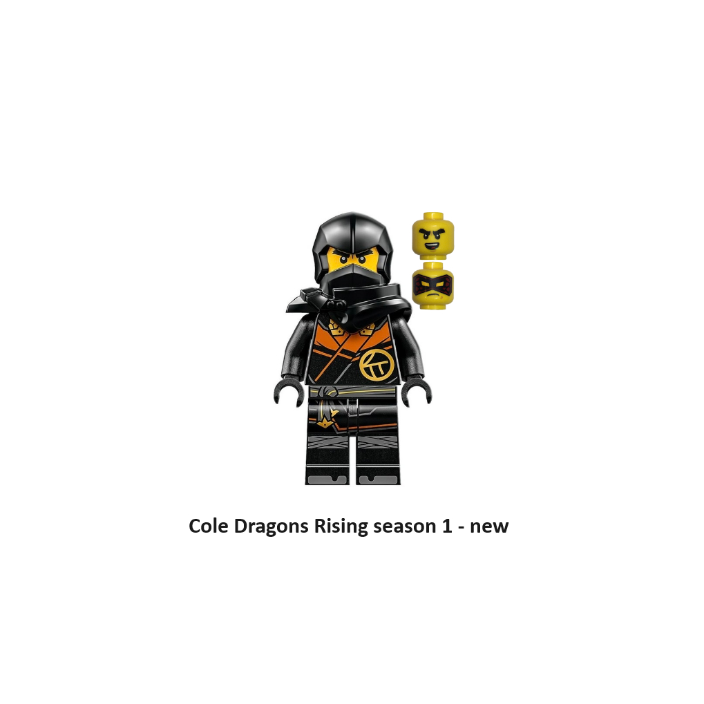 LEGO Ninjago Dragons Rising season 1 Cole minifigure - njo824 ...