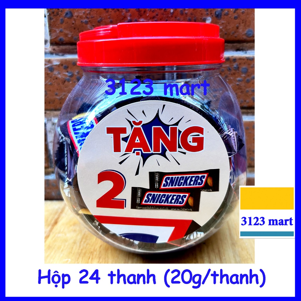 (hsd 01 / 2025) A Jar Of 24 snickers mini 20g / Bars (Out Of CTKM, Get ...