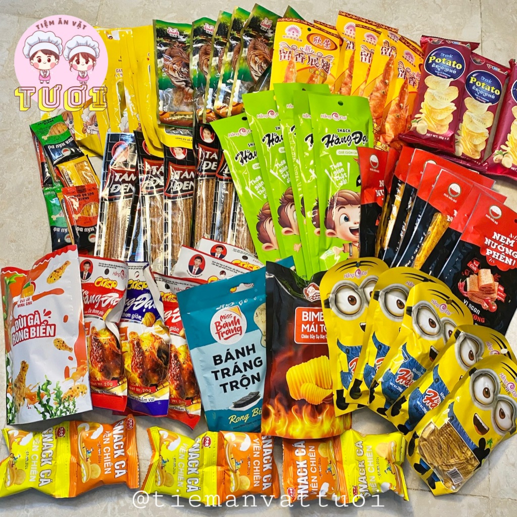 Combo 60 Childhood school gate snackPiece - Fresh snack shop | Shopee ...