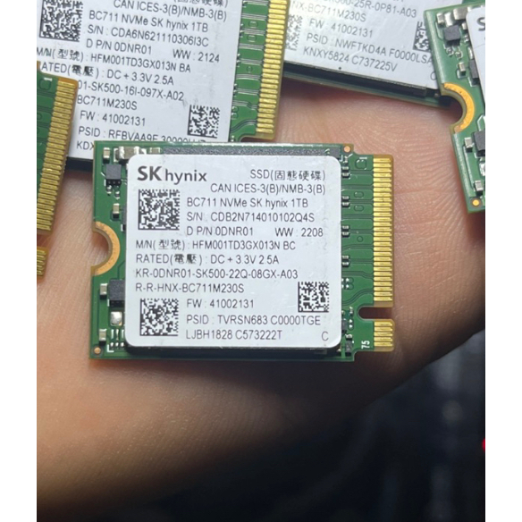 SK HYNIX M2-pcie 1TB SD Hynix BC711 NVMe 2230 gen3x4 SSD with adapter ...