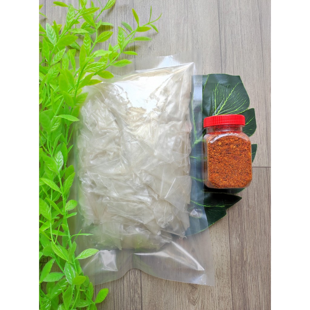 Combo 500g dew-dried rice paper with soft butter + 100g premium spicy ...