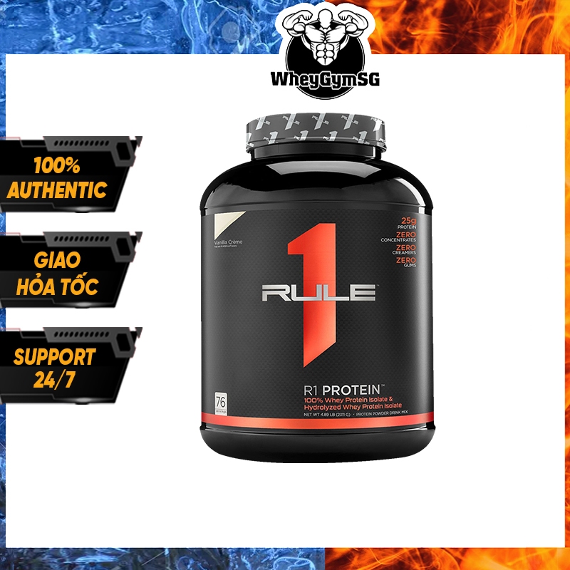 Rule 1 Whey Protein Isolate and Hyrolyzed Gym Muscle Building ...