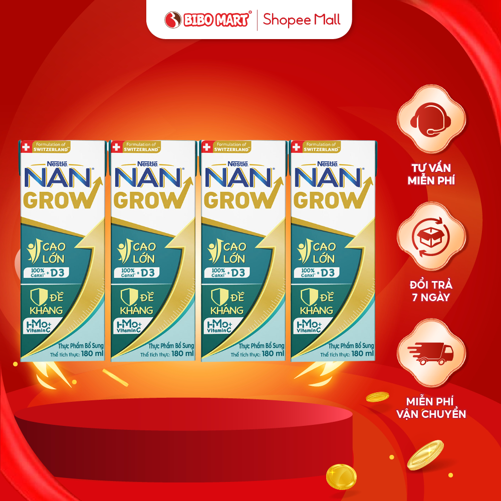 Nan Grow Ready-to-Drink Milk Nestlé Nutritional Milk Calcium Supplement ...