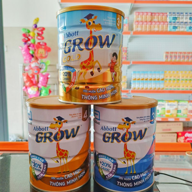 Abbott Grow powdered milk Grow 3, Grow 4 and Grow Gold 900g | Shopee ...