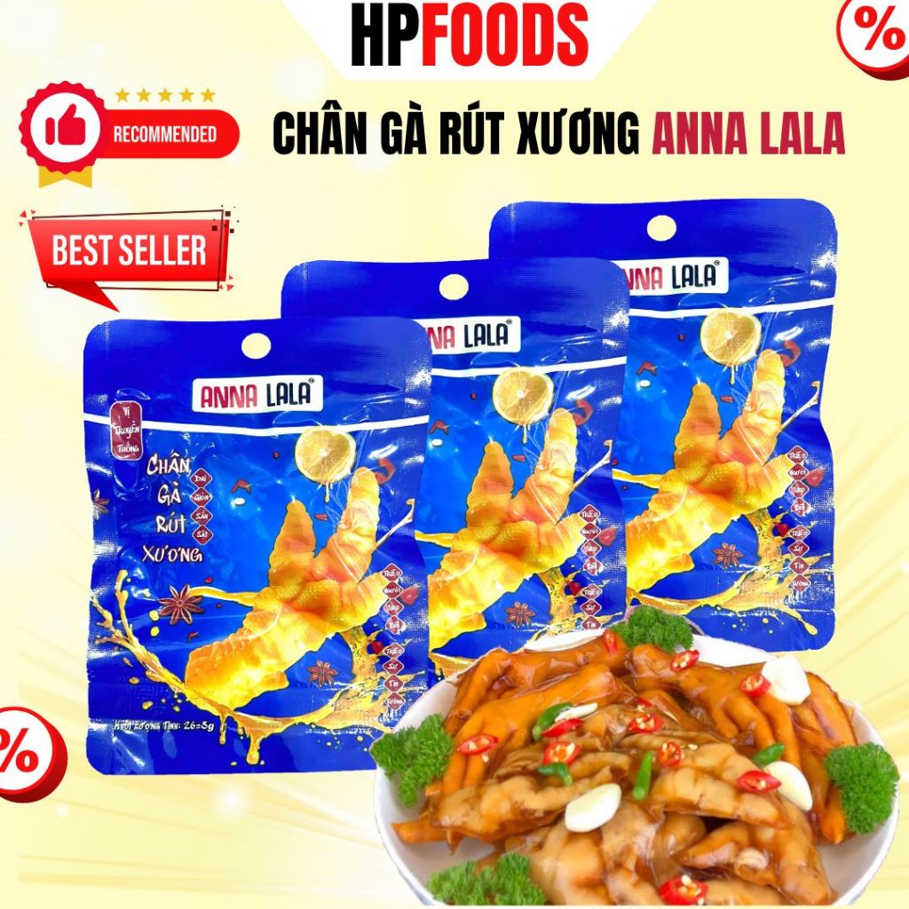 Combo of 20 Anna Lala spicy boneless chicken feet - snacks spicy ...