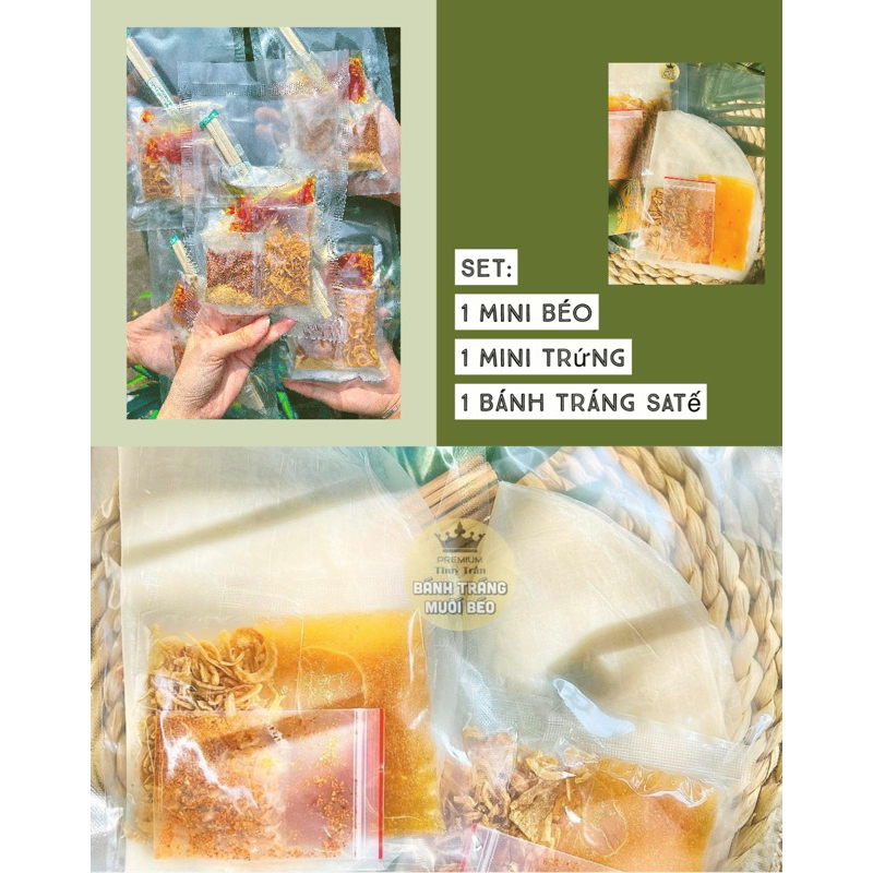 [Thuy Tran] Set of 3 types of Rice Paper - 1 Delicate SPICY - 1 FAT - 1 ...