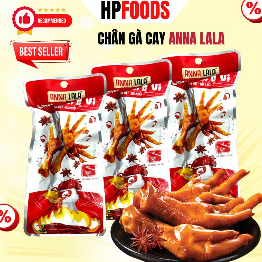 Combo 10 Pcs Spicy Chicken Feet Anna Lala-Flavored Spicy Chicken Feet ...