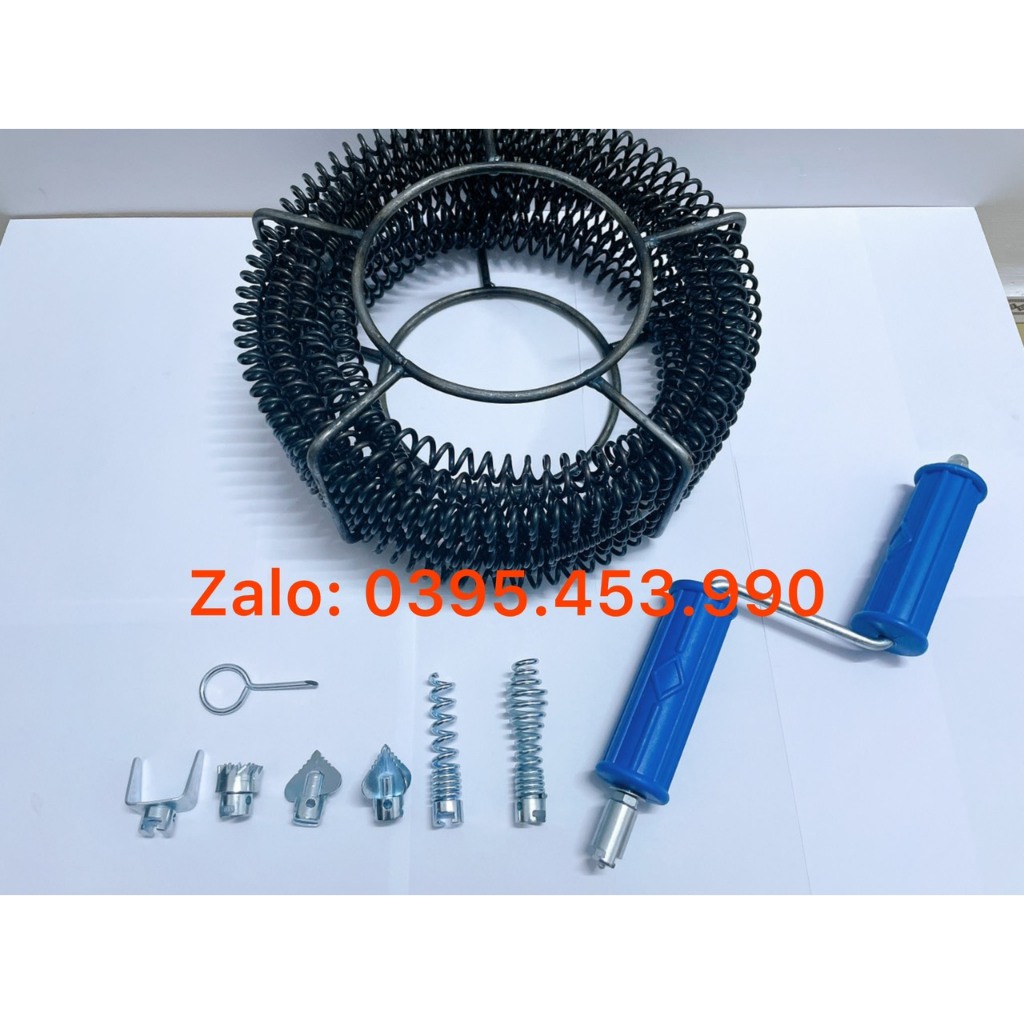 XO 16mm spring drain cleaning line using long crank (12m + 6 heads + 1 ...