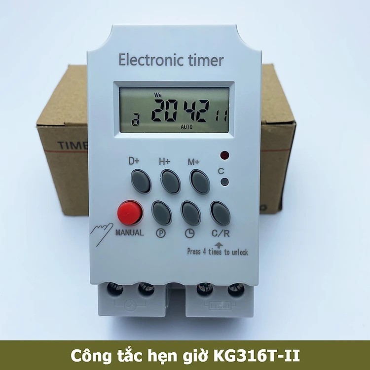 Smart timer switch KG316T-II industrial standard automatic on/off switch 25A timer socket ...