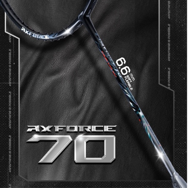 Lining axforce 70 silver wolf badminton racket max tension 13kg + free ...