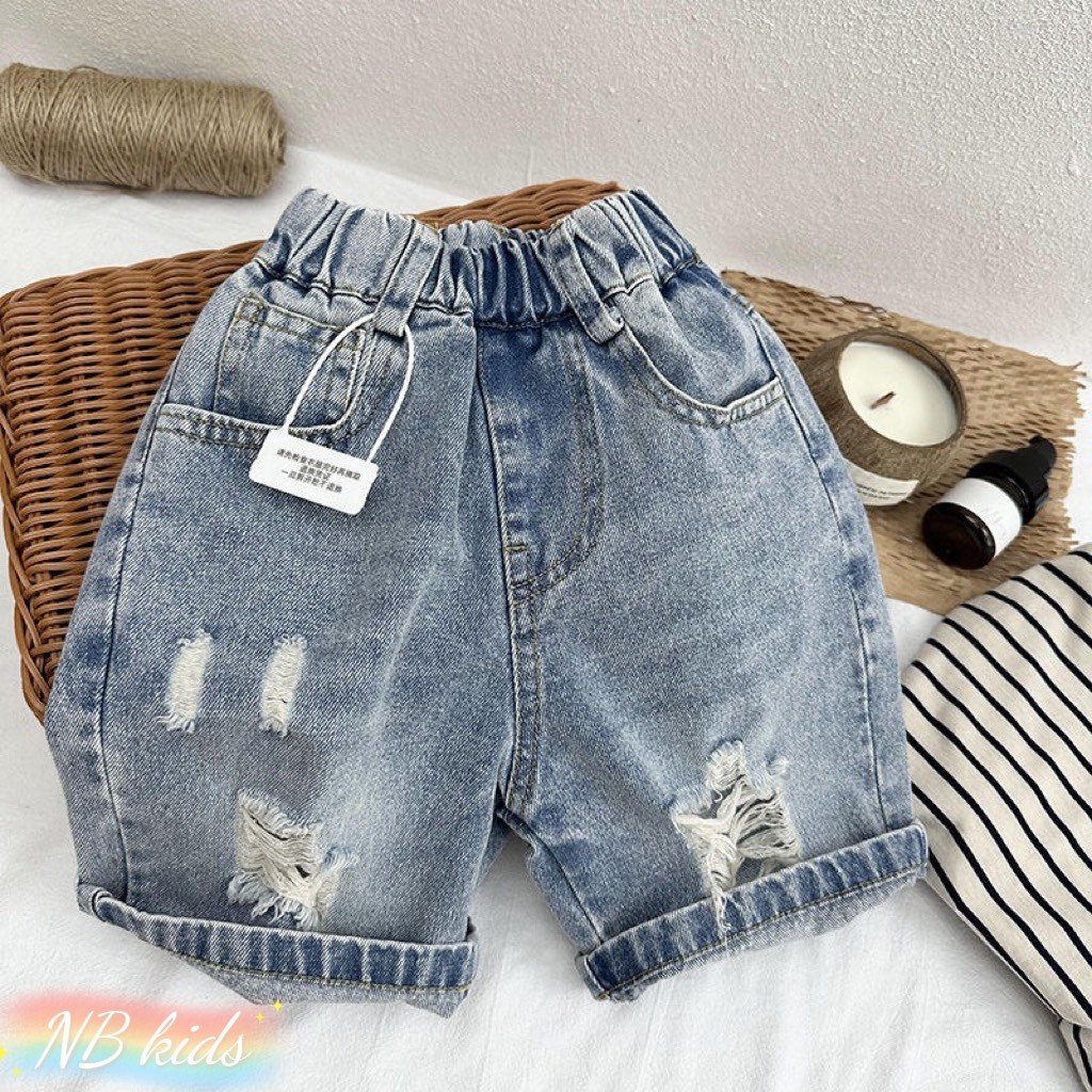 Shorts For boys, stylish ripped Jeans for boys | Shopee Malaysia