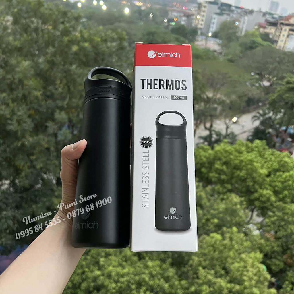 Inox 304 Elmich El 3686ol Thermos Bottle 500ml Shopee Malaysia